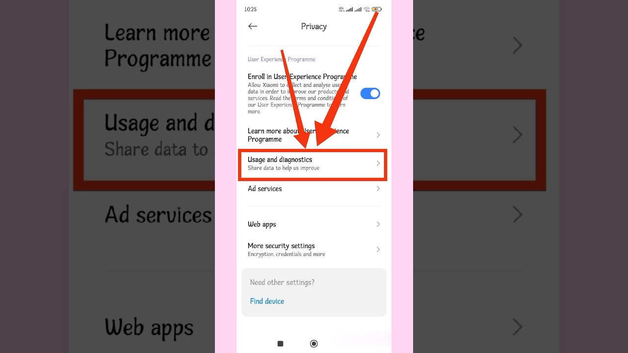 কিভাবে usage and diagnostics অক্ষম করবেন | How to disable usage and diagnostics #shorts #android