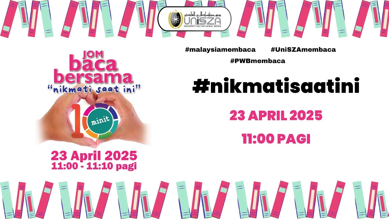 Program 'Jom Baca Bersama 10 Minit’ sempena Hari Buku dan Hakcipta Sedunia 2025 @ PWB.