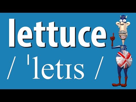 How to Say Lettuce | British Pronunciation | Learn English