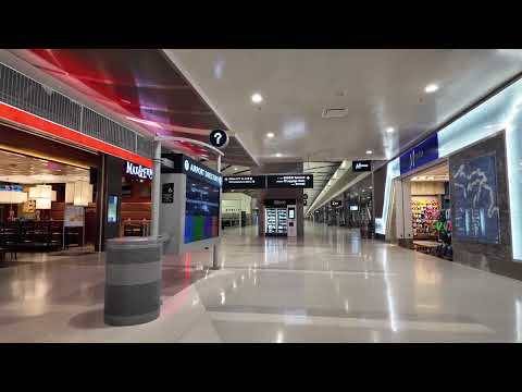 Detroit Metro Airport 2025 Walking Tour // 4K Virtual Walking Tour
