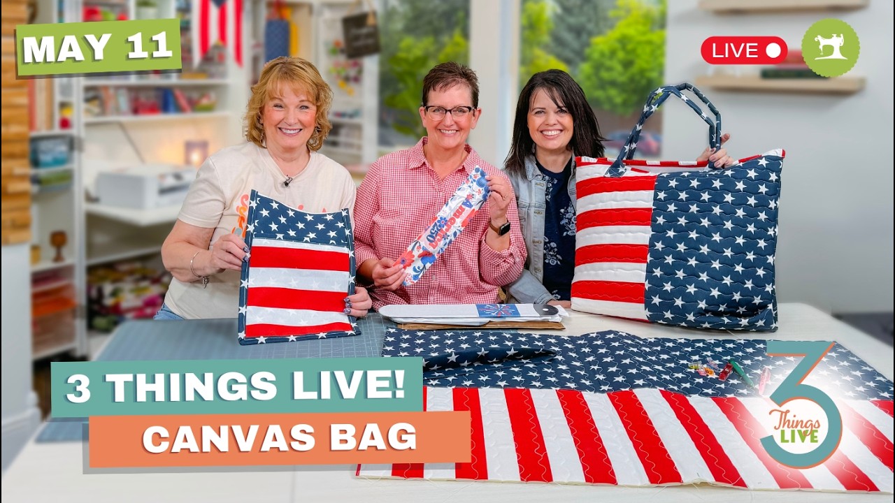 3 Things Live: Easy Patriotic Sewing Projects + DIY Gift Ideas