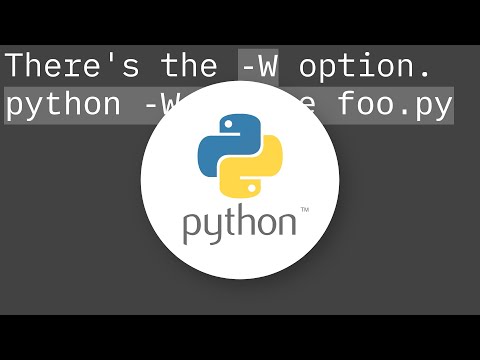 How to disable Python warnings?