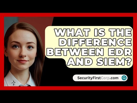 What Is the Difference Between EDR and SIEM? - SecurityFirstCorp.com