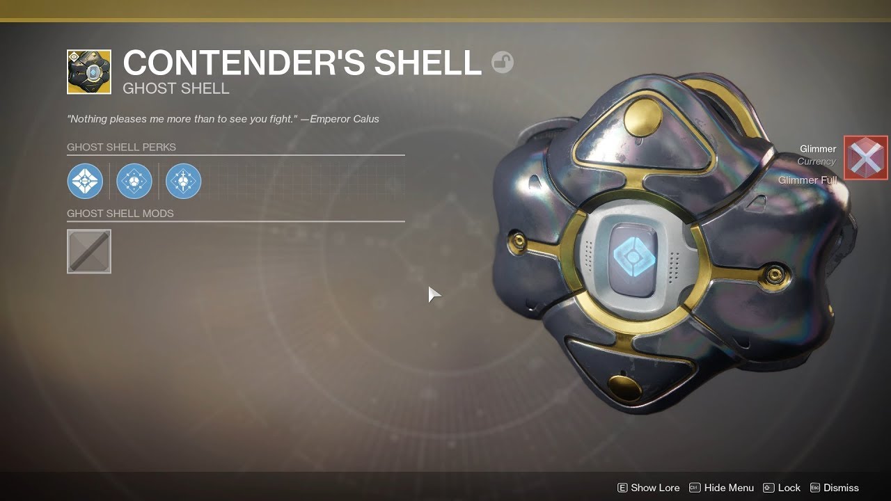 Destiny 2 - New Leviathan Exotic Ghost Shell Drop 