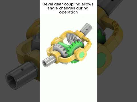 Bevel Gear Mechanism #mechanical #engineering #mechanism #cad #3ddesign #solidworks #fusion360