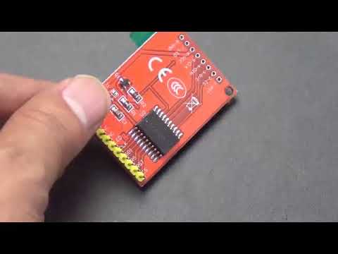 1.44" TFT SPI Display LCD Compatible with Arduino/stm32/51 Base Color: Red Baseboard