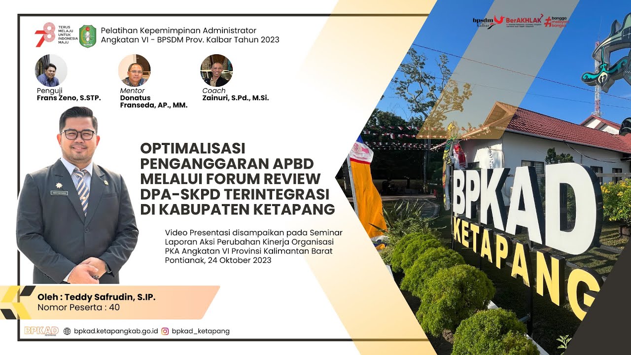 Video Laporan Aksi Perubahan Kinerja Organisasi - Teddy Safrudin