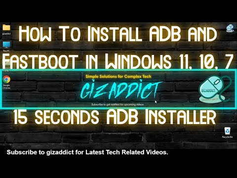 How to Install adb and Fastboot in Windows 11/10/8/7 | Install adb Easy Way | 15 Sec adb Installer