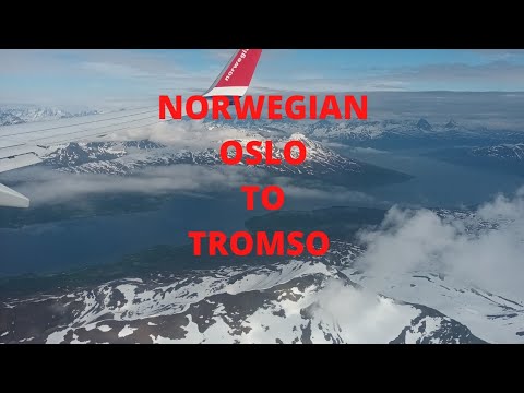 Norwegian Airlines Boeing 737-8 Scenic Flight from Oslo to Tromso