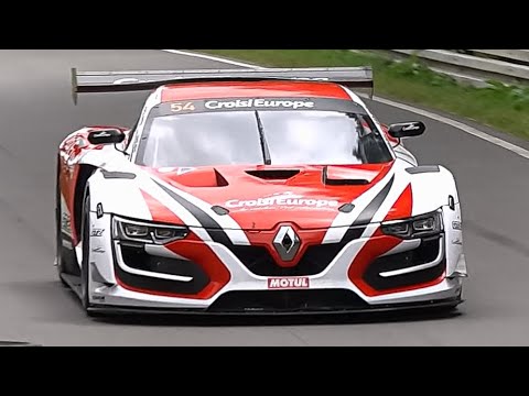 Renault R.S. 01 Race Car Nissan GT-R Engine Exhaust Sound Video
