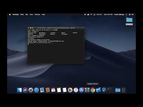 Simple HTTP Server with Python (Mac)