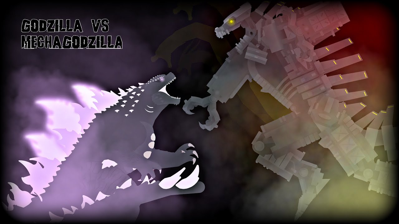 Godzilla Evolved vs Mechagodzilla / Stick Nodes Animation)