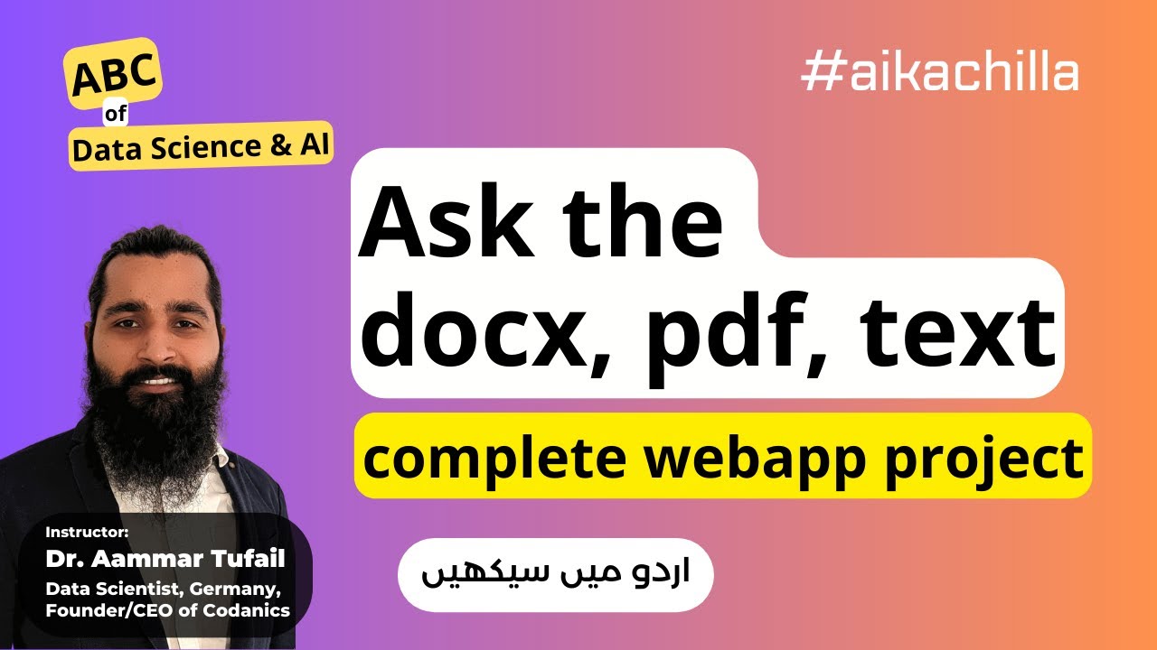 Ask the docx, pdf and text app in python
