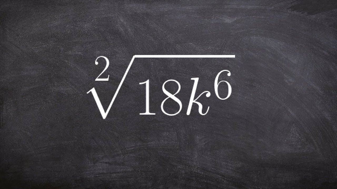 Learn how to simplify a radical square root of a variable expression