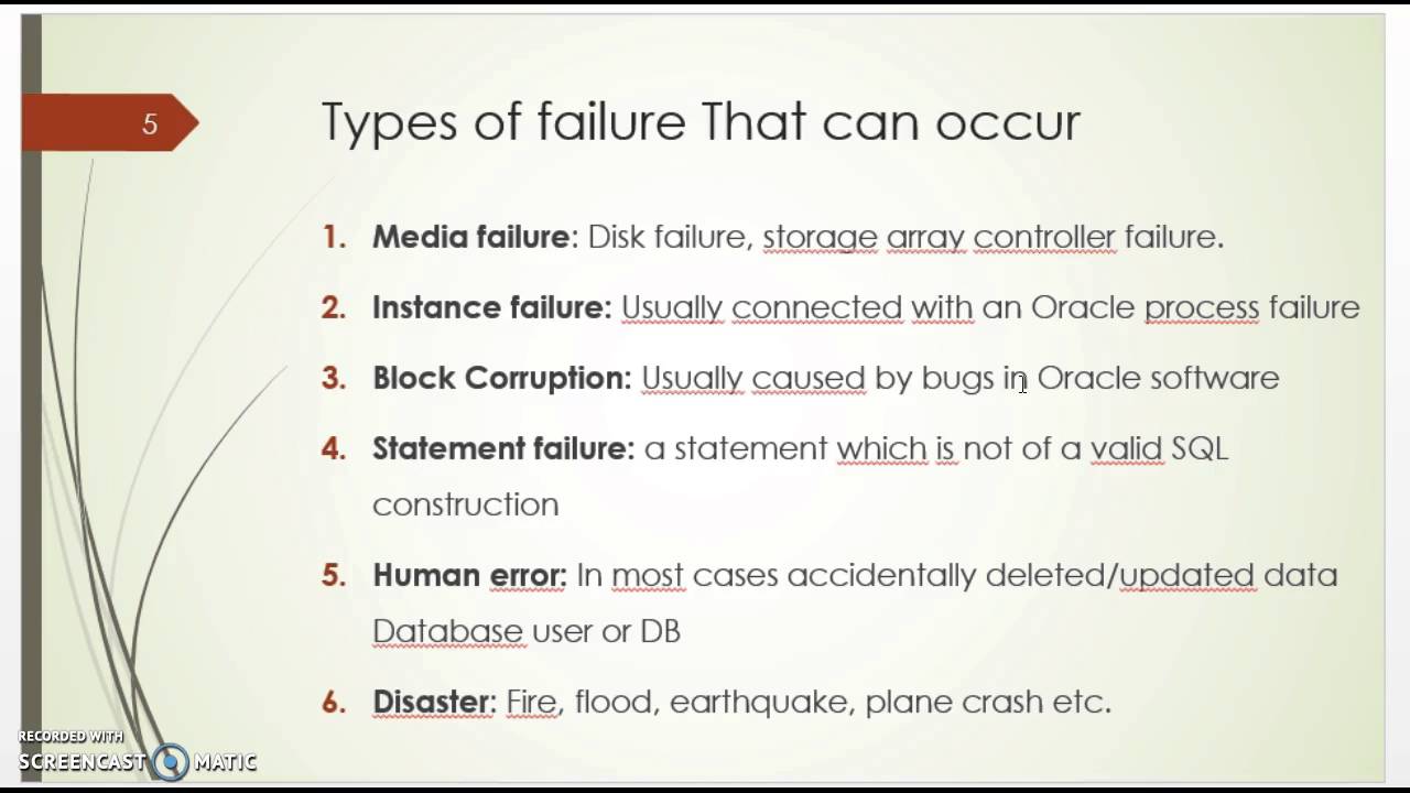 Database Backup and Recovery Presentation