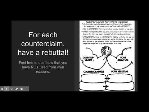 Counterclaim/Rebuttal Paragraph