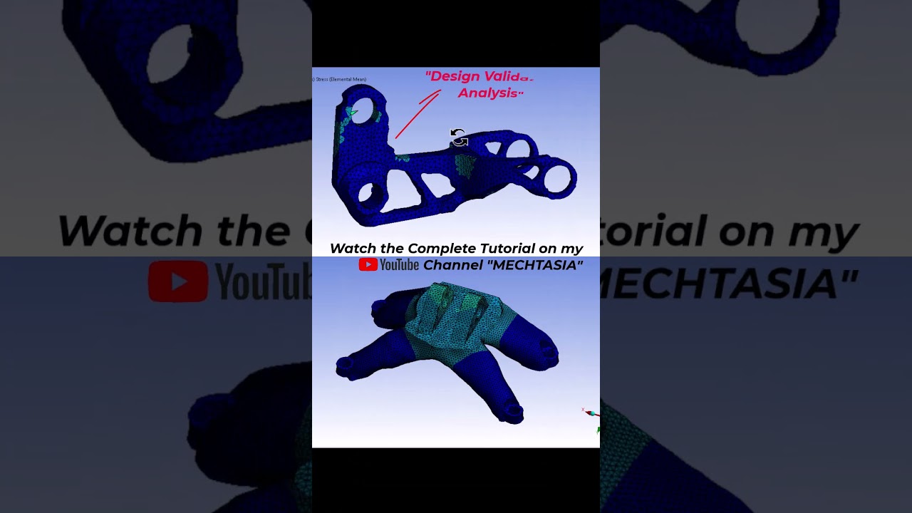 Topology optimization Analysis in Ansys  #automobile #design #3dprinting #engineering #space #fea