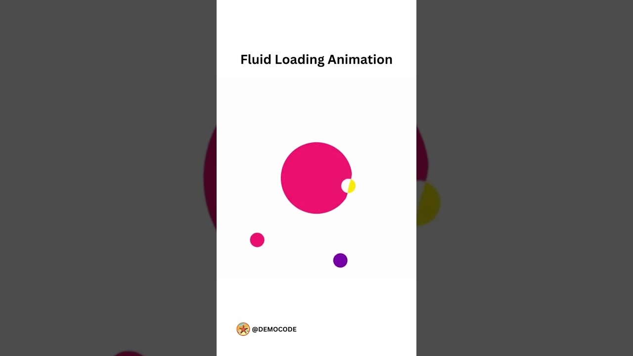 Fluid Loading Animation || #animation #css #threejs #coding #developer