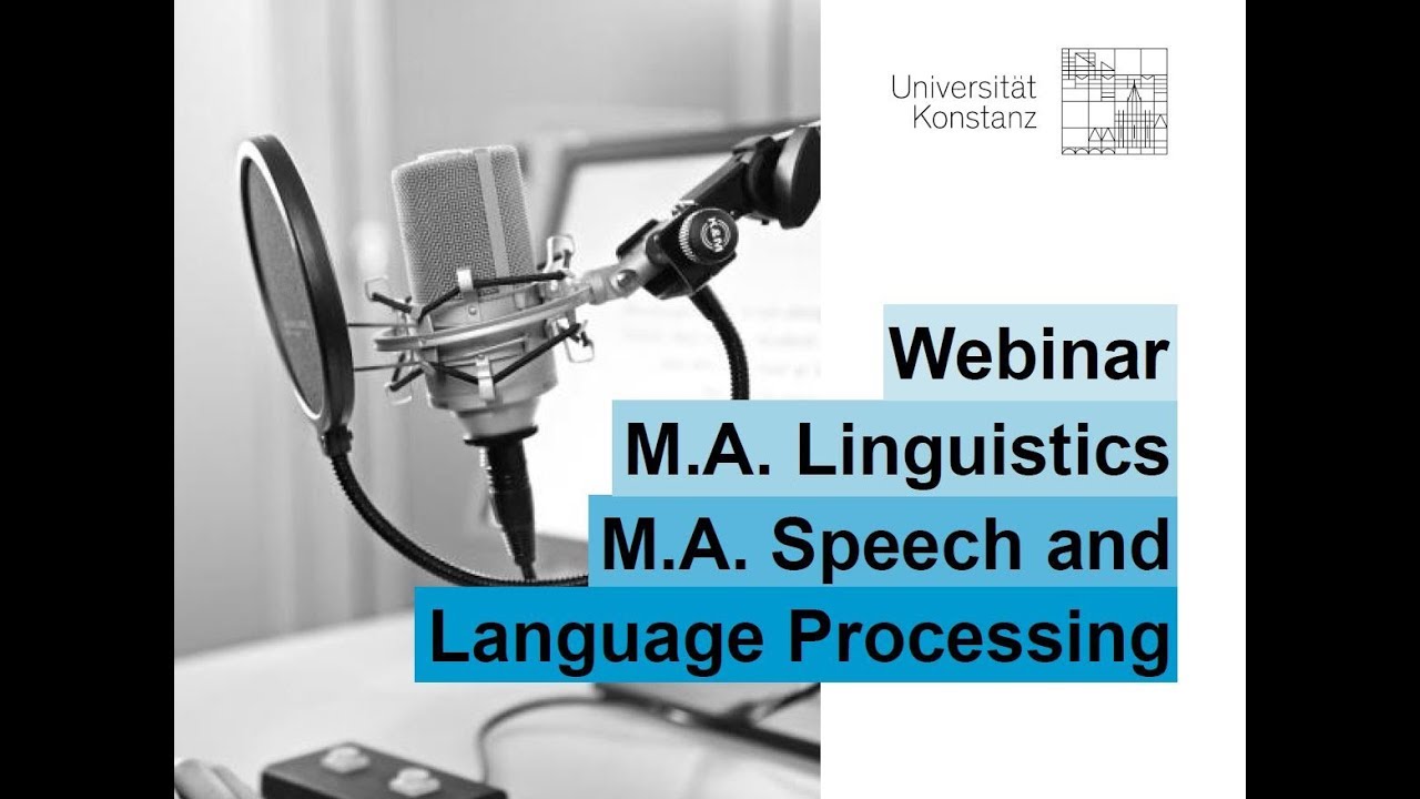 Webinar M.A. Linguistik / M.A. Speech and Language Processing