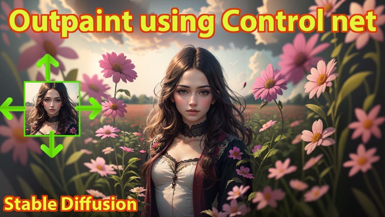 Outpaint using Controlnet in stable diffusion and A1111 | Method (3)