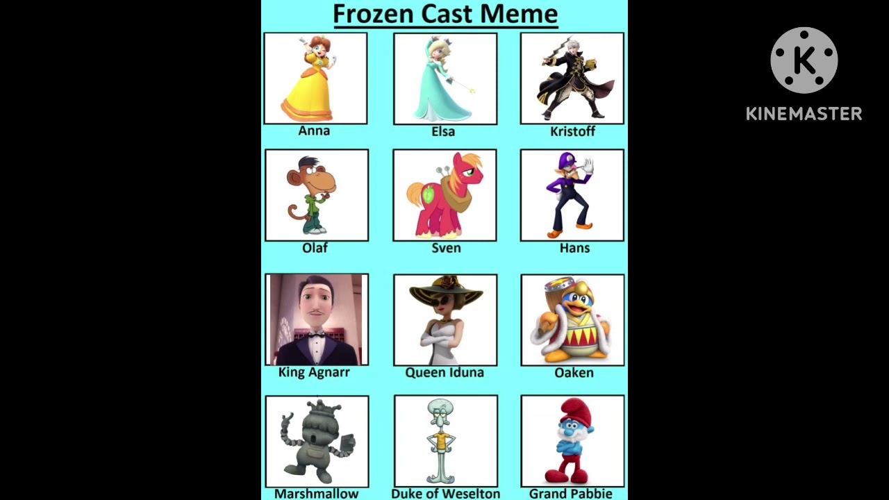 My Frozen Cast Meme