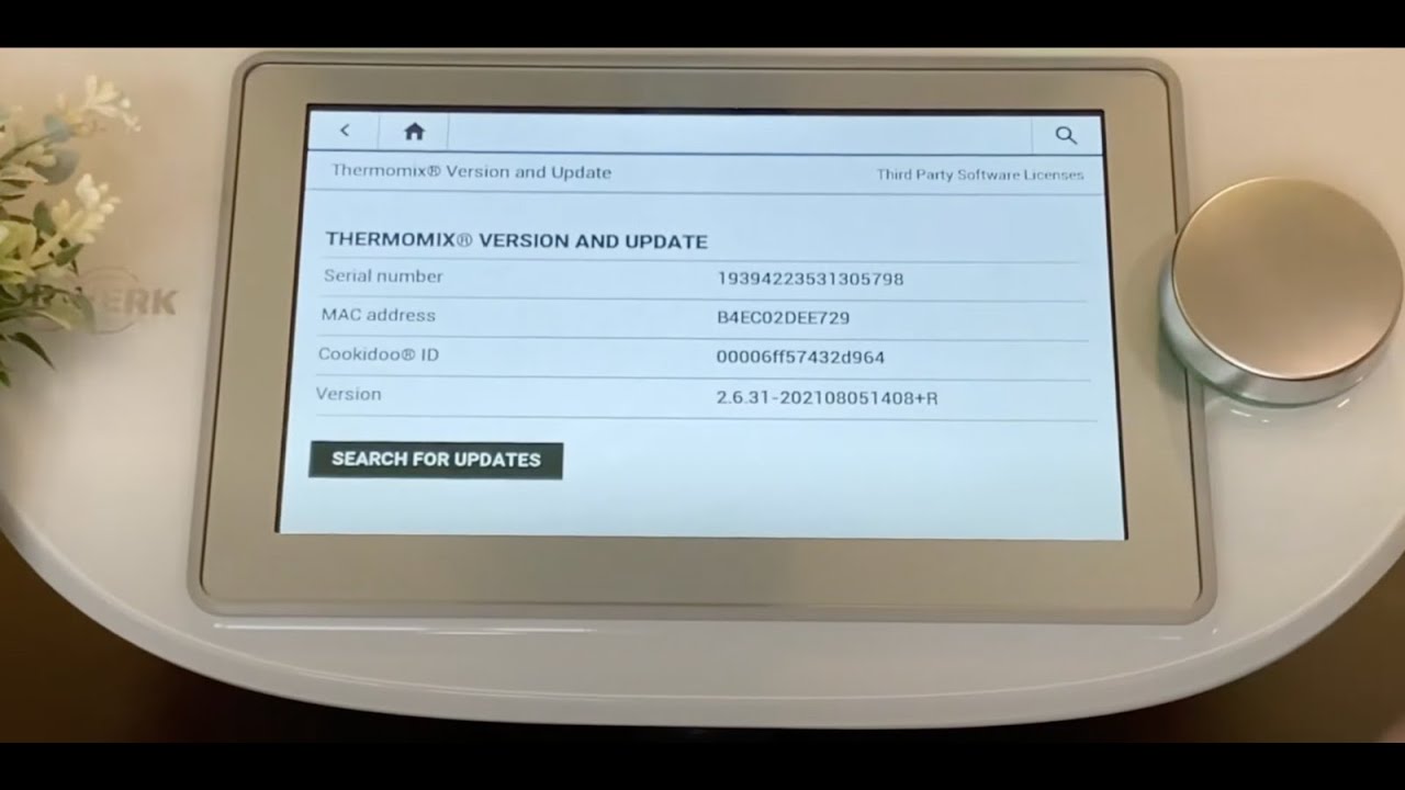 Thermomix® TM6 Software Update 2.6
