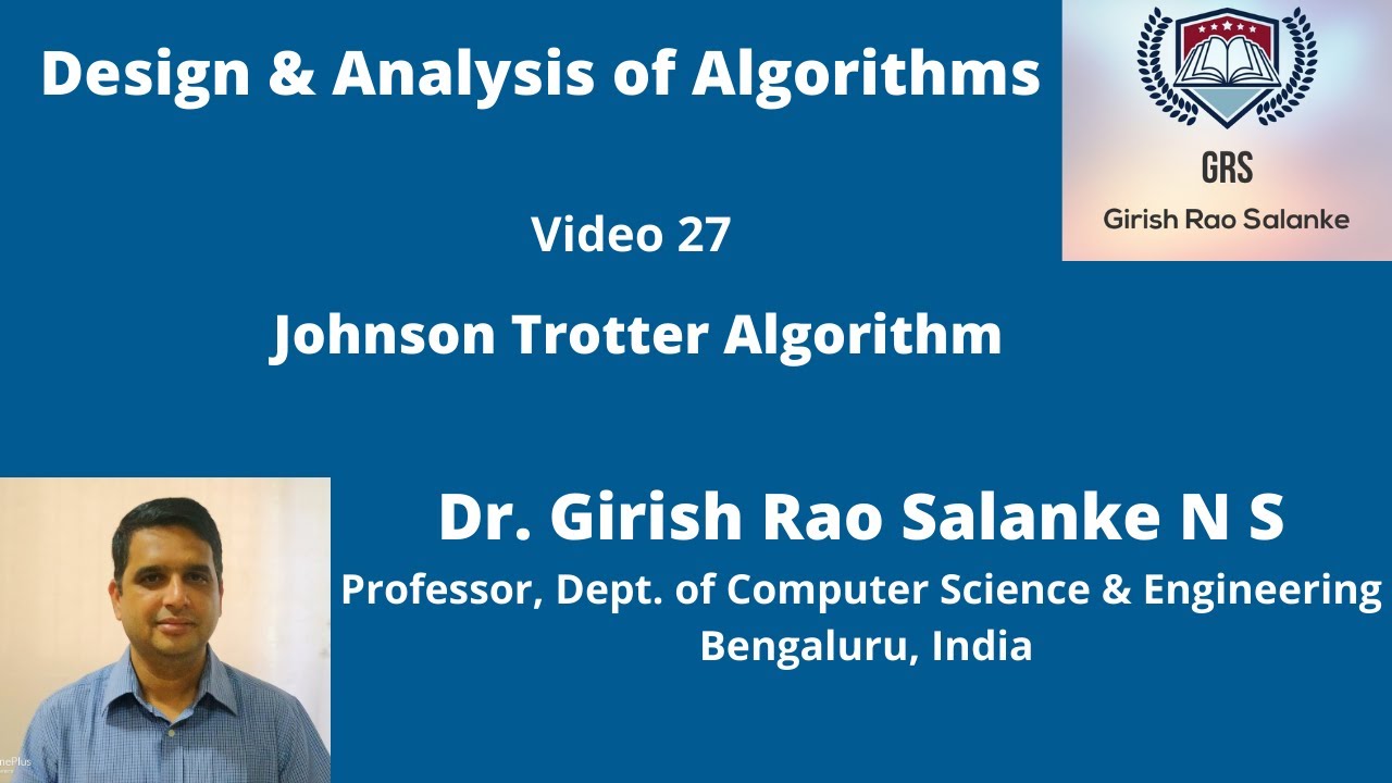 27  Johnson Trotter Algorithm