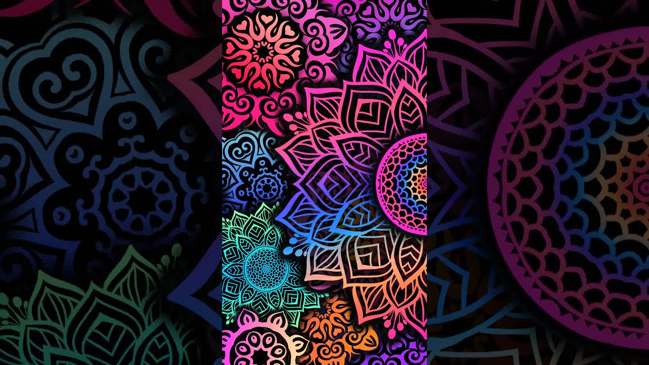 [Samsung Theme-Live Wallpaper] Colorful Flower Pattern