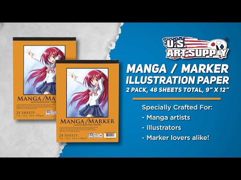 Premium Manga Marker Paper Pads - 9" x 12" - 2 Pack
