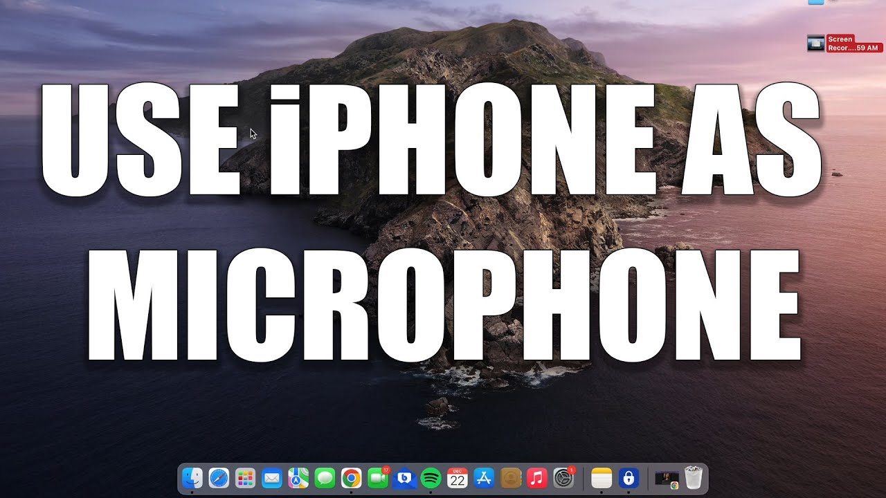 How To Use iPhone as an External Microphone on Your Mac