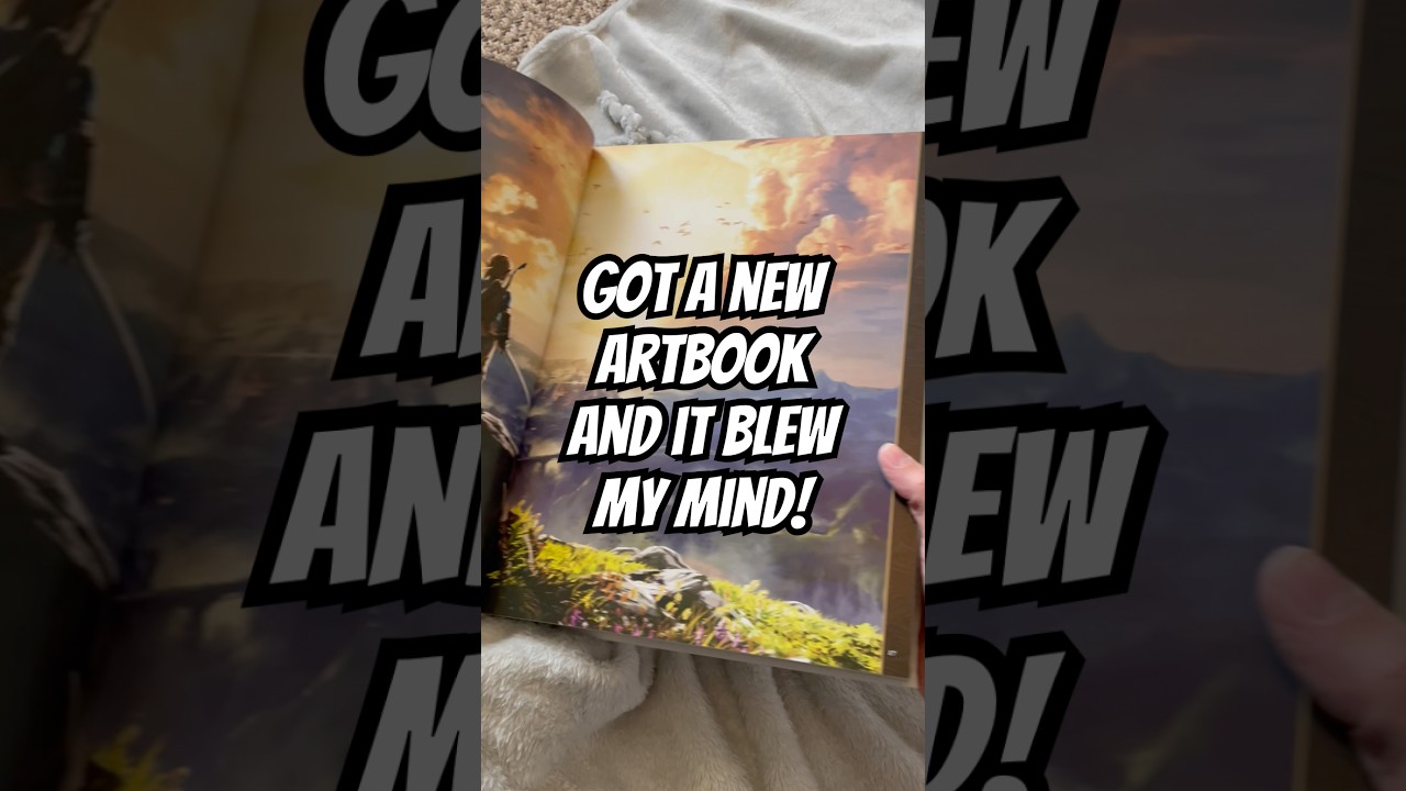 This ARTBOOK blew my mind! [unpaid ad] #artbook #unboxing #art #zelda #drawing #shorts