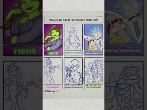 Six Fan Arts Challenge6 char