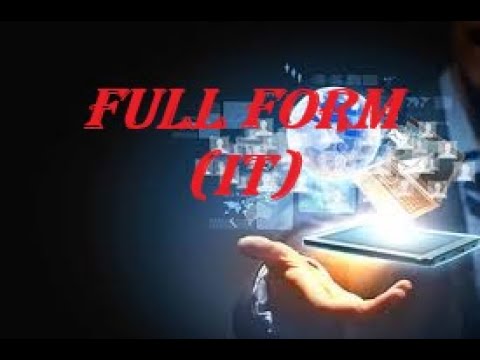 WHAT IS THE FULL FORM OF (IT) IN COMPUTER SCIENCE||FULL FORM OF IT|| #shorts