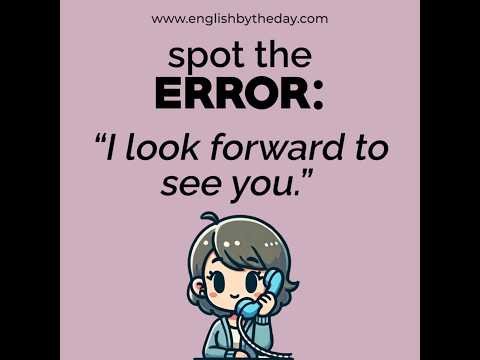 Grammar tip: look forward to #englishgrammar #grammartips