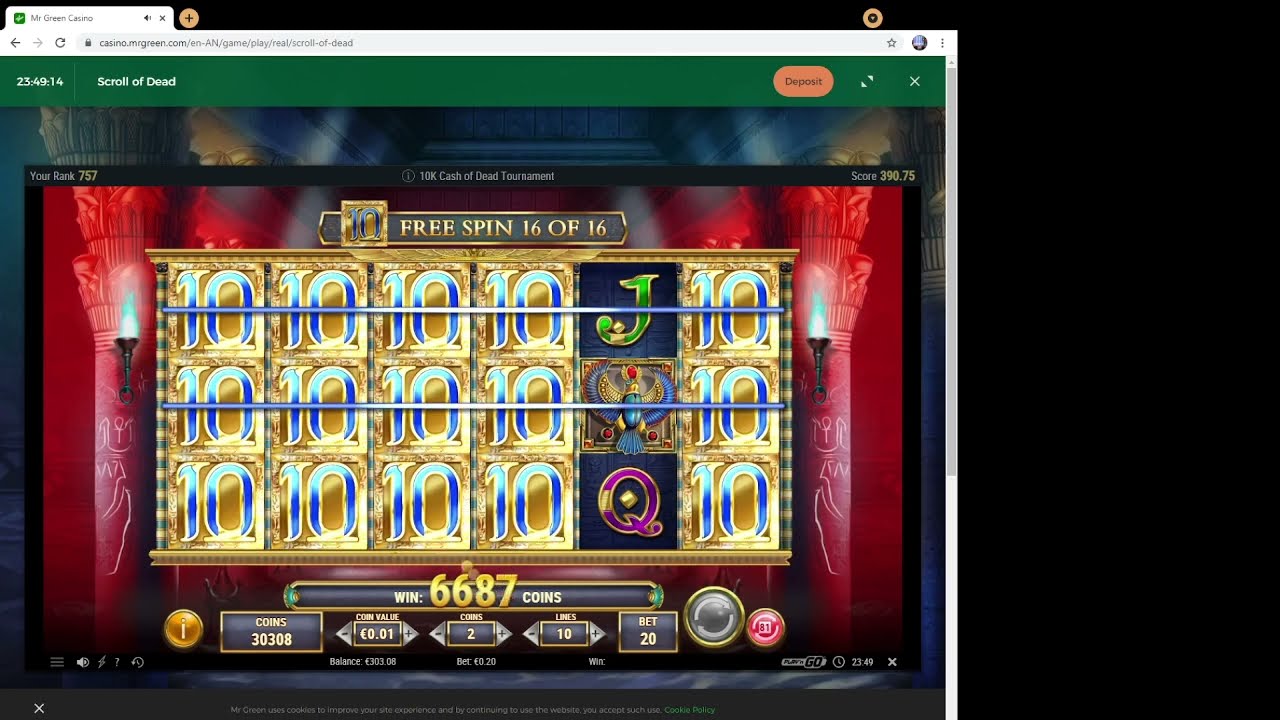 Big Win Scroll of Dead at €0,20