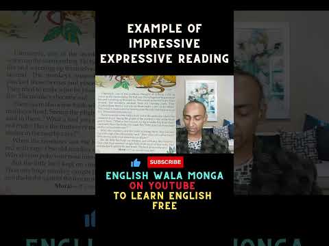 Example of EXPRESSIVE READING | #EnglishWalaMonga | #shorts