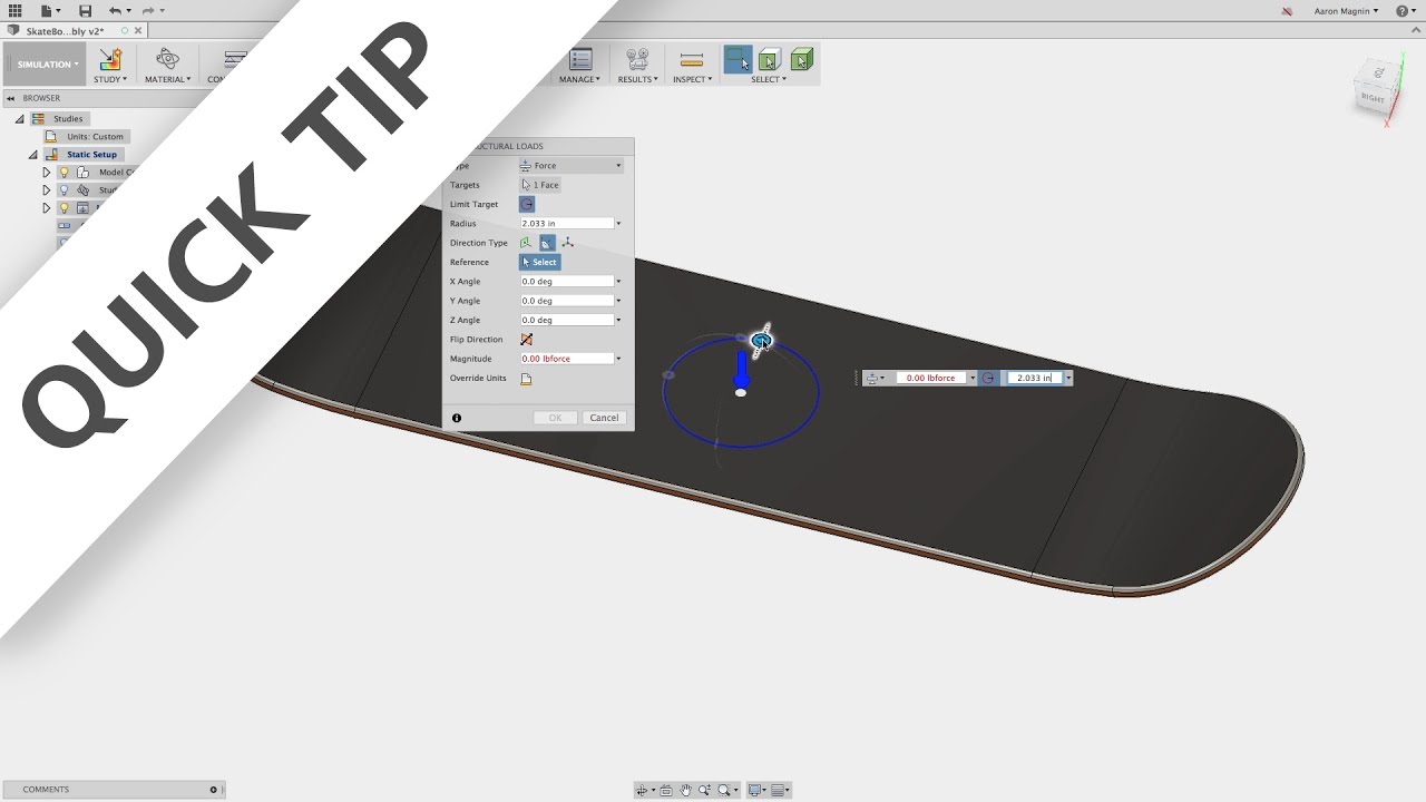 QUICK TIP: Simulation Force Control