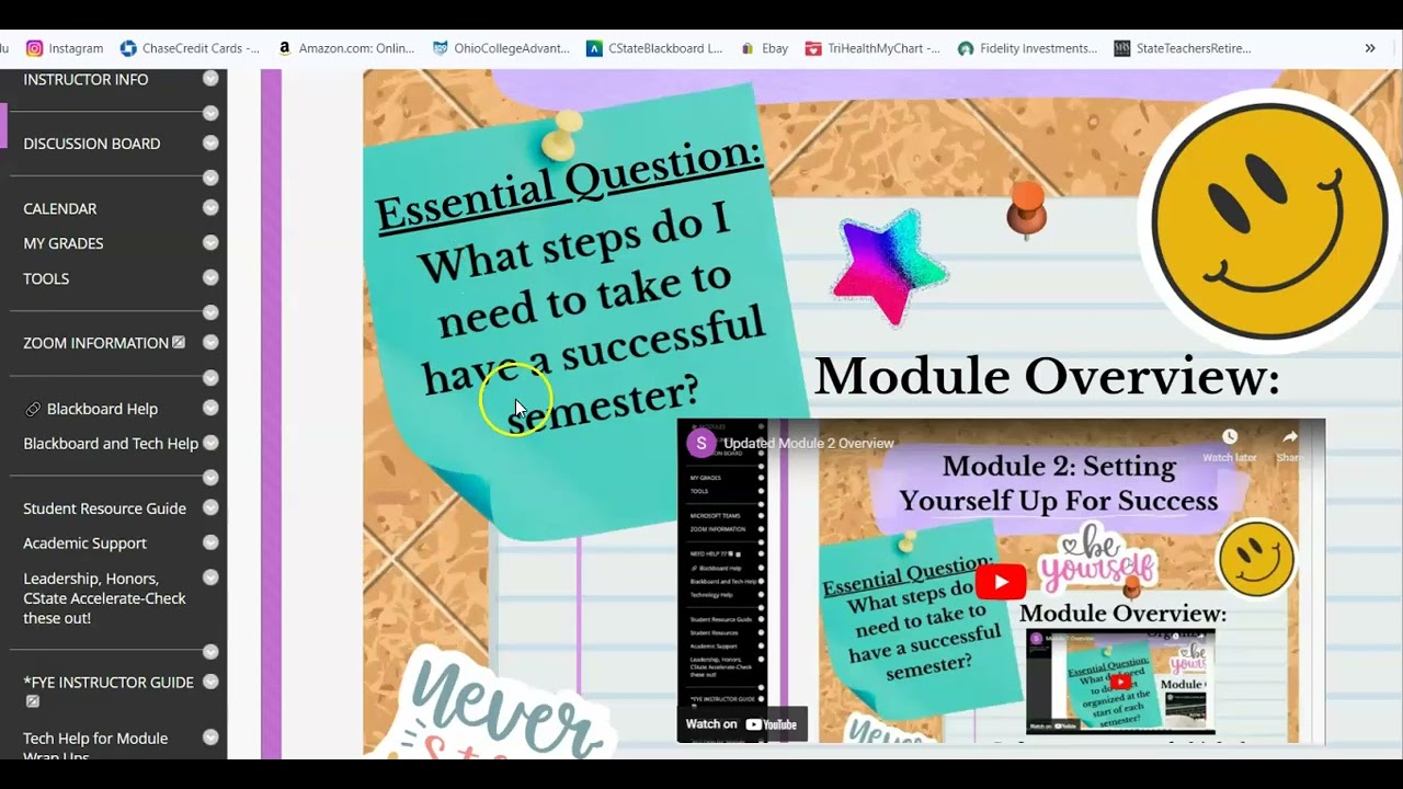 A video overview of Module 2