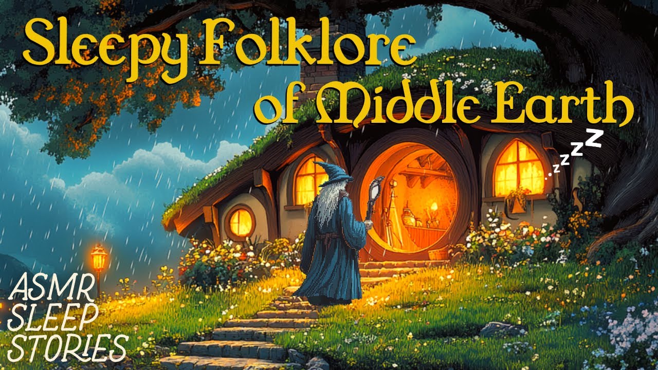 Fall Asleep to 4 Hours of Middle Earth Lore | Cozy LOTR Fantasy Bedtime Stories & Rain Ambience