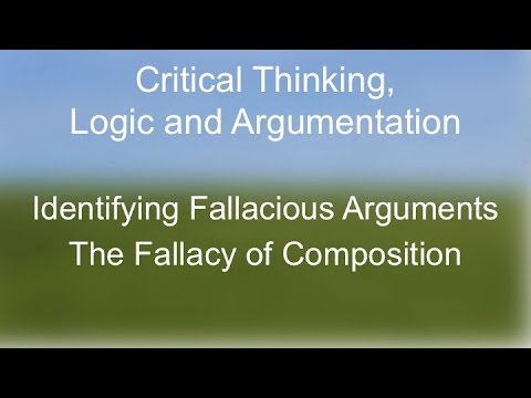 Critical Thinking: The Fallacy of Composition