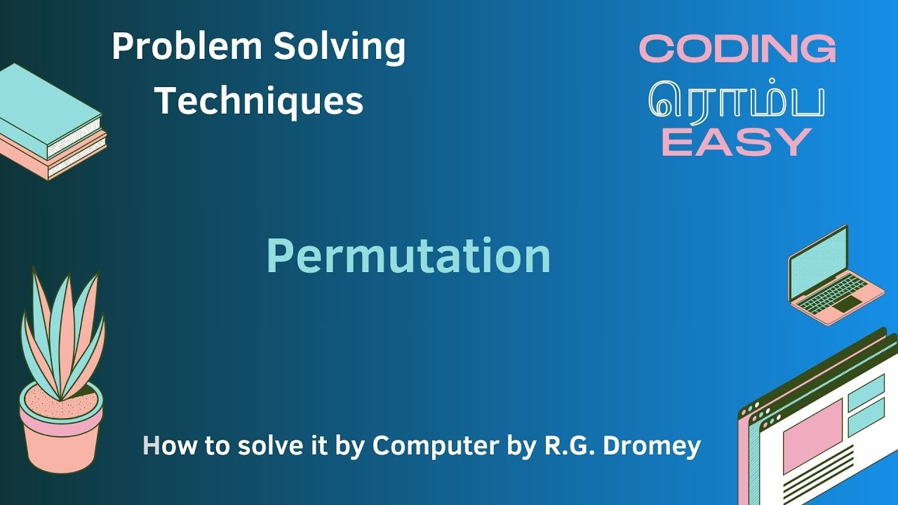 Permutation Recursive Algorithm explained in Tamil | Python code