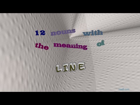 line - 17 nouns synonym to line (sentence examples)