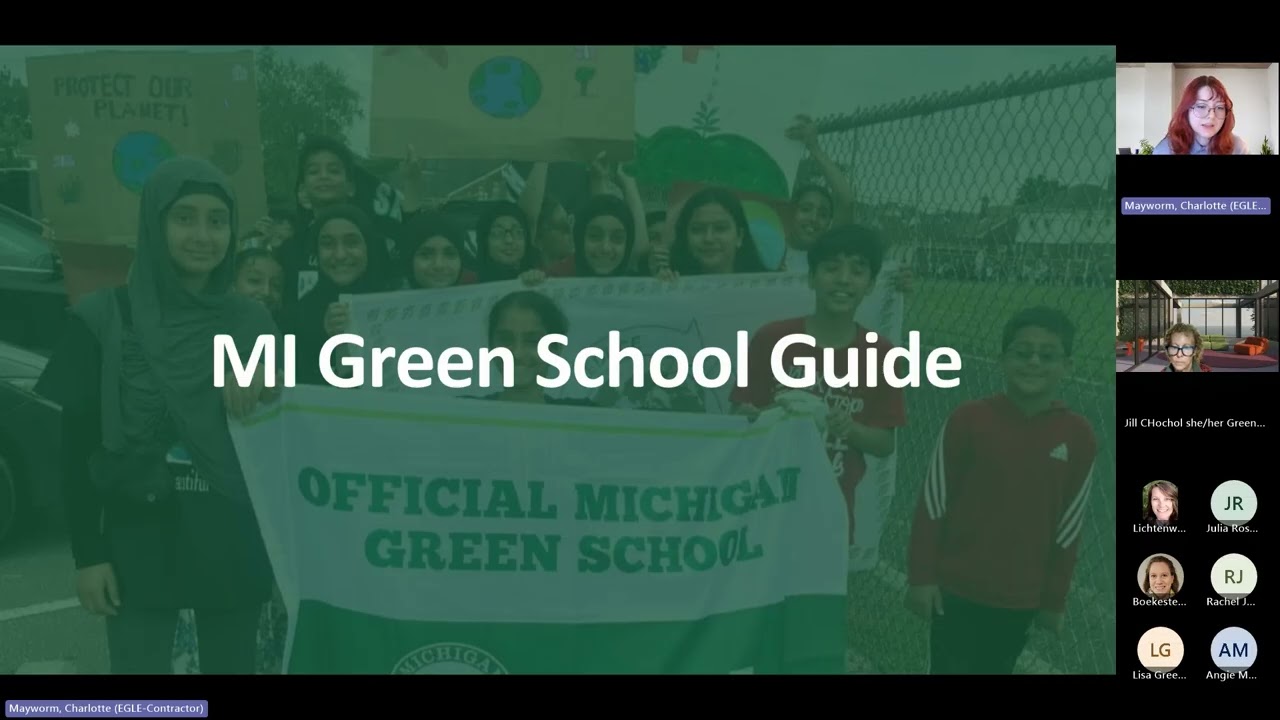 MI Green School Guide for School Administrators Webinar