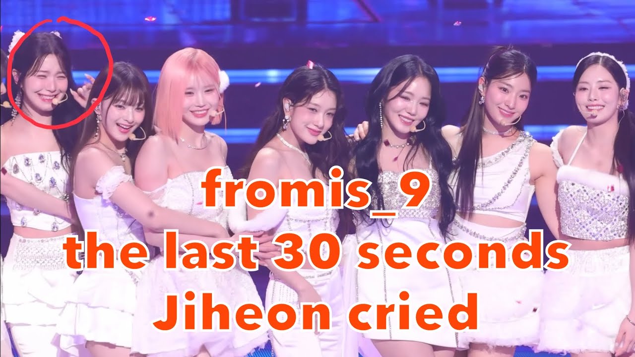 fromis_9 last 30 seconds Jiheon cried for the last time #fromis_9 #jiheon #saerom #seoyeon #jisun