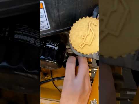 Changing the oil on a hustler mower with a Kawasaki engine. #Kawasaki #hustler #oilchange #mower