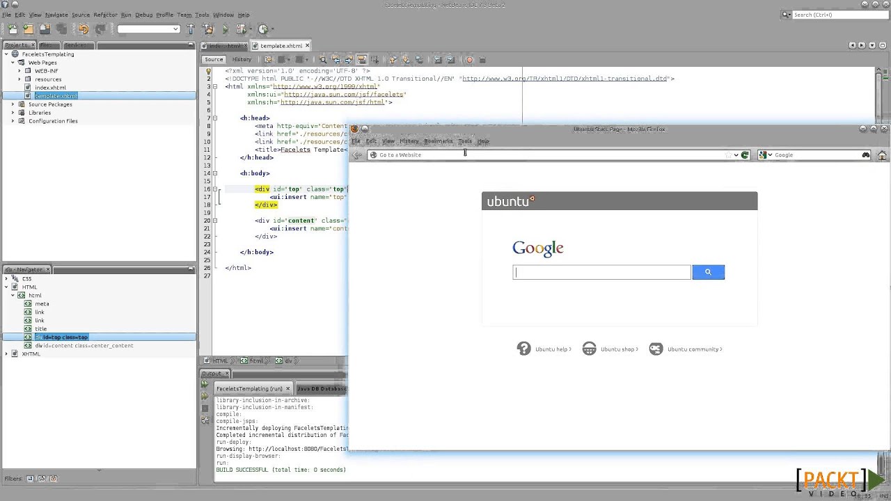 Java EE Development with NetBeans 7 Tutorial: Facelets Templating | packtpub.com