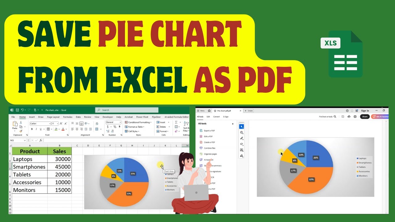 How To Save Pie Chart From Excel As PDF