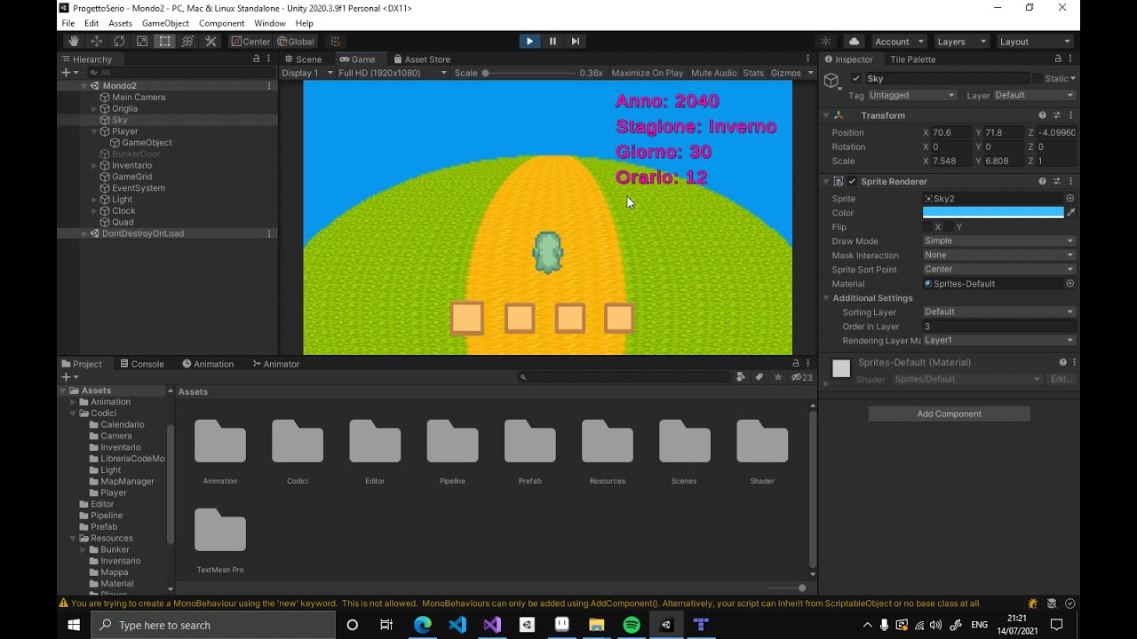 Unity 2D Top Down Curved World (by shader)
