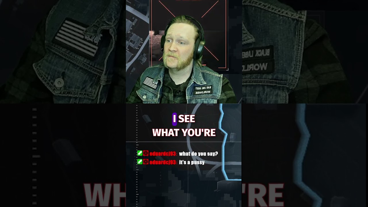 He actually showed the wound on stream