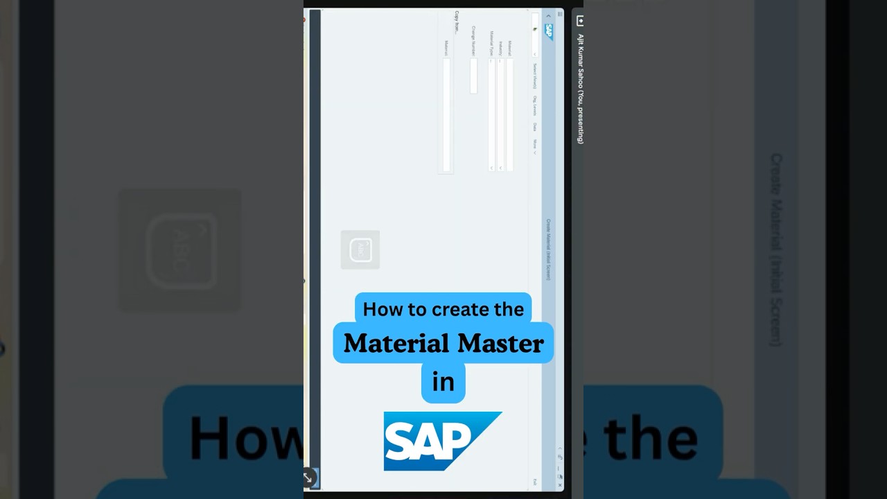 🔥 SAP Material Master Creation in Just 2 Minutes | SAP MM Tutorial for Beginners #sapjobs